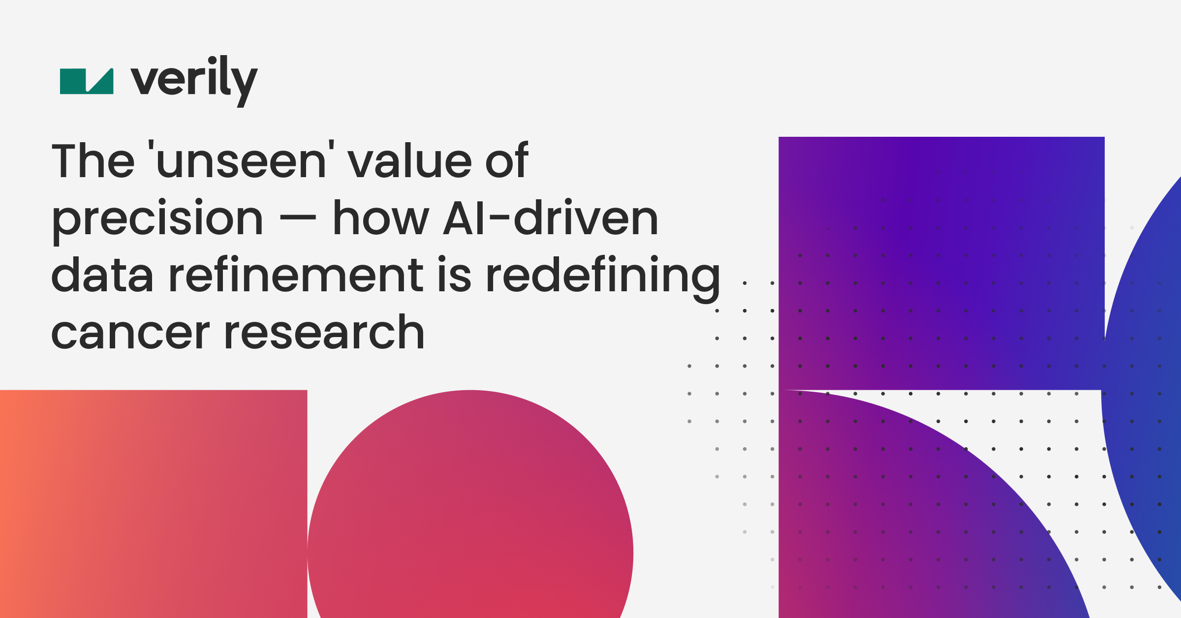 The 'unseen' value of precision data